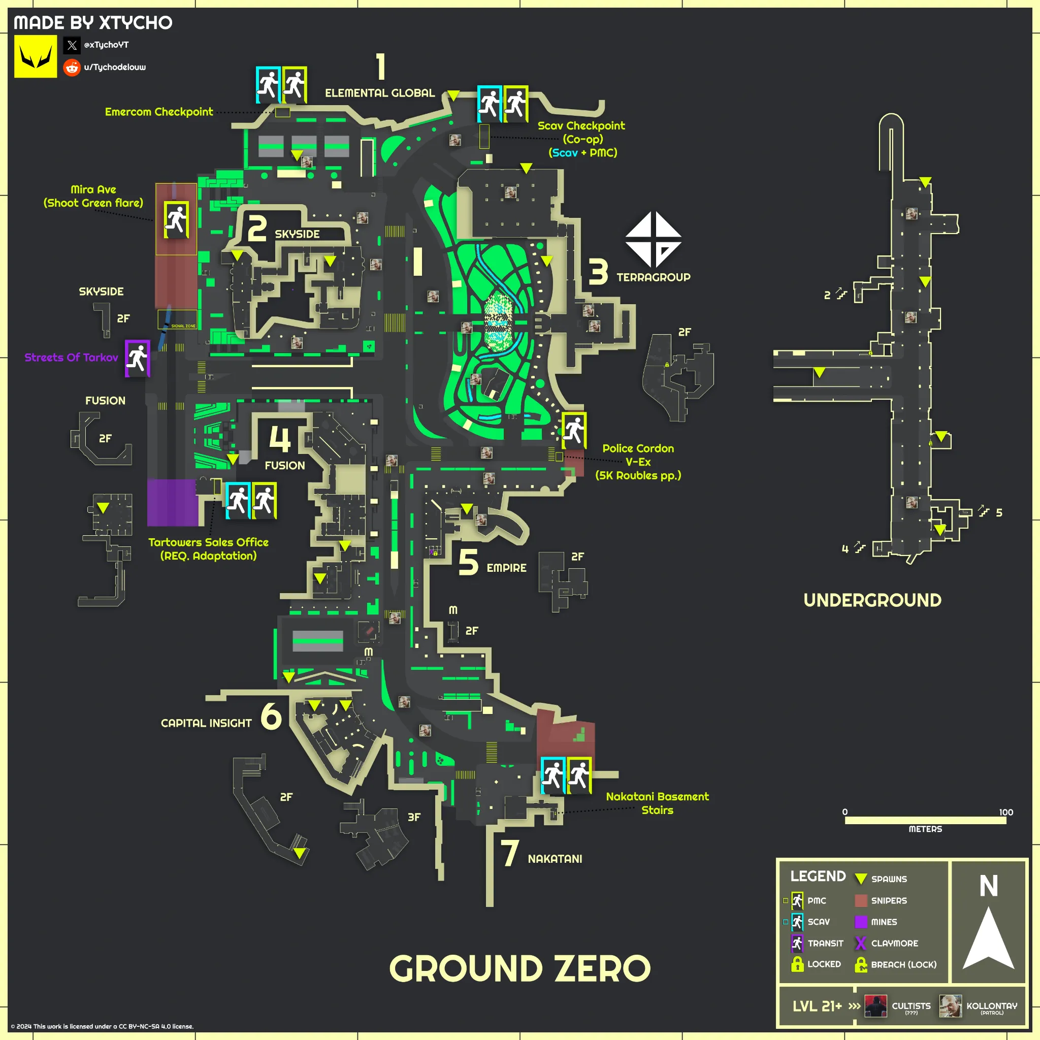 Ground ZeroのEmercom Checkpointで脱出する方法【Escape From Tarkov】｜【公式】夜猫ミントのブログ